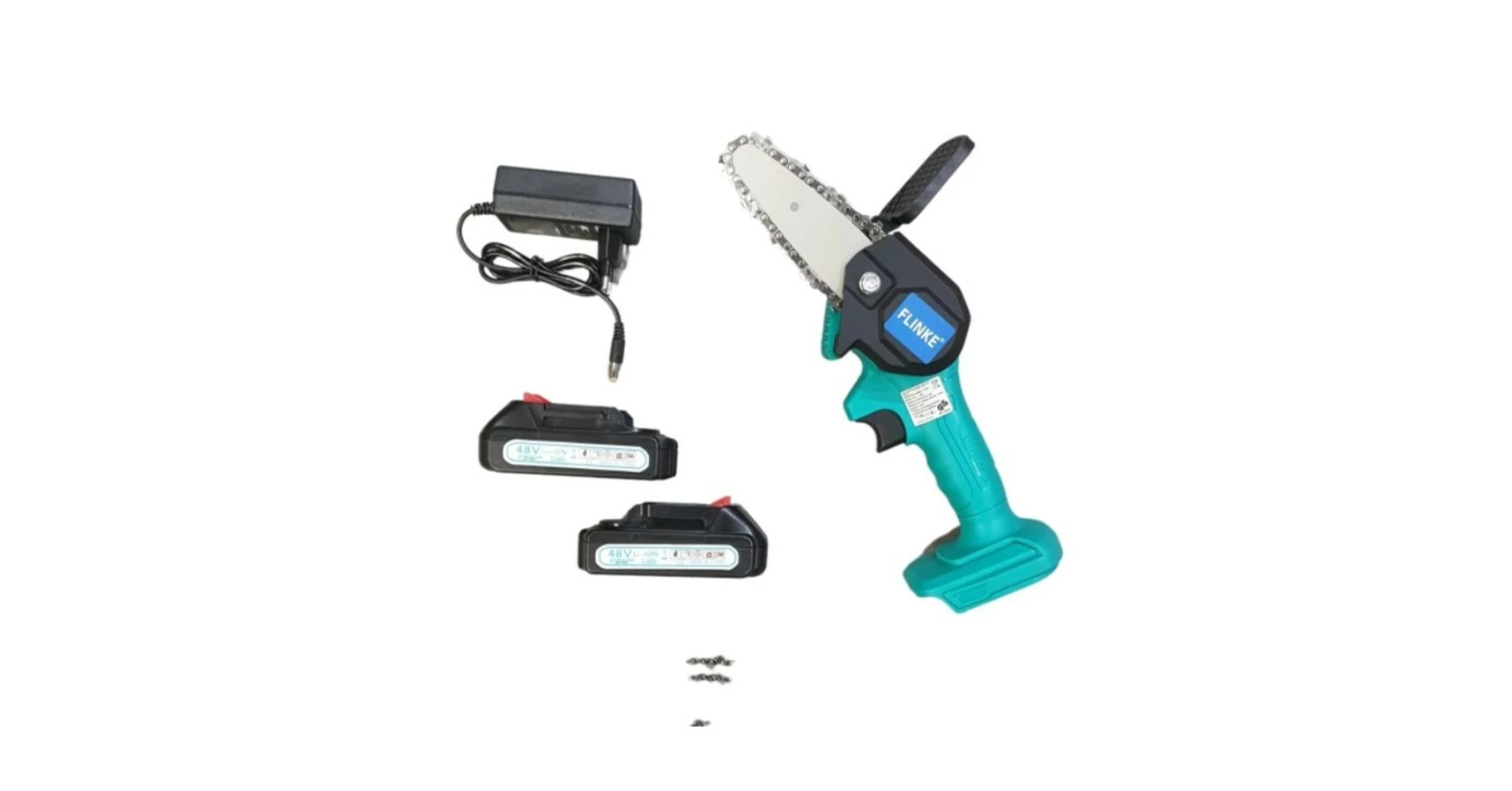 Flinke 2 Akkus Mini Ágvágó 4 Láncfűrész 48V + 3db lánccal FK-8031 most 24.990 Ft-os áron ...