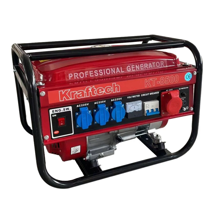 Kraftech Benzinmotoros generátor áramfejlesztő 8500W KT-8500 most 71. ...